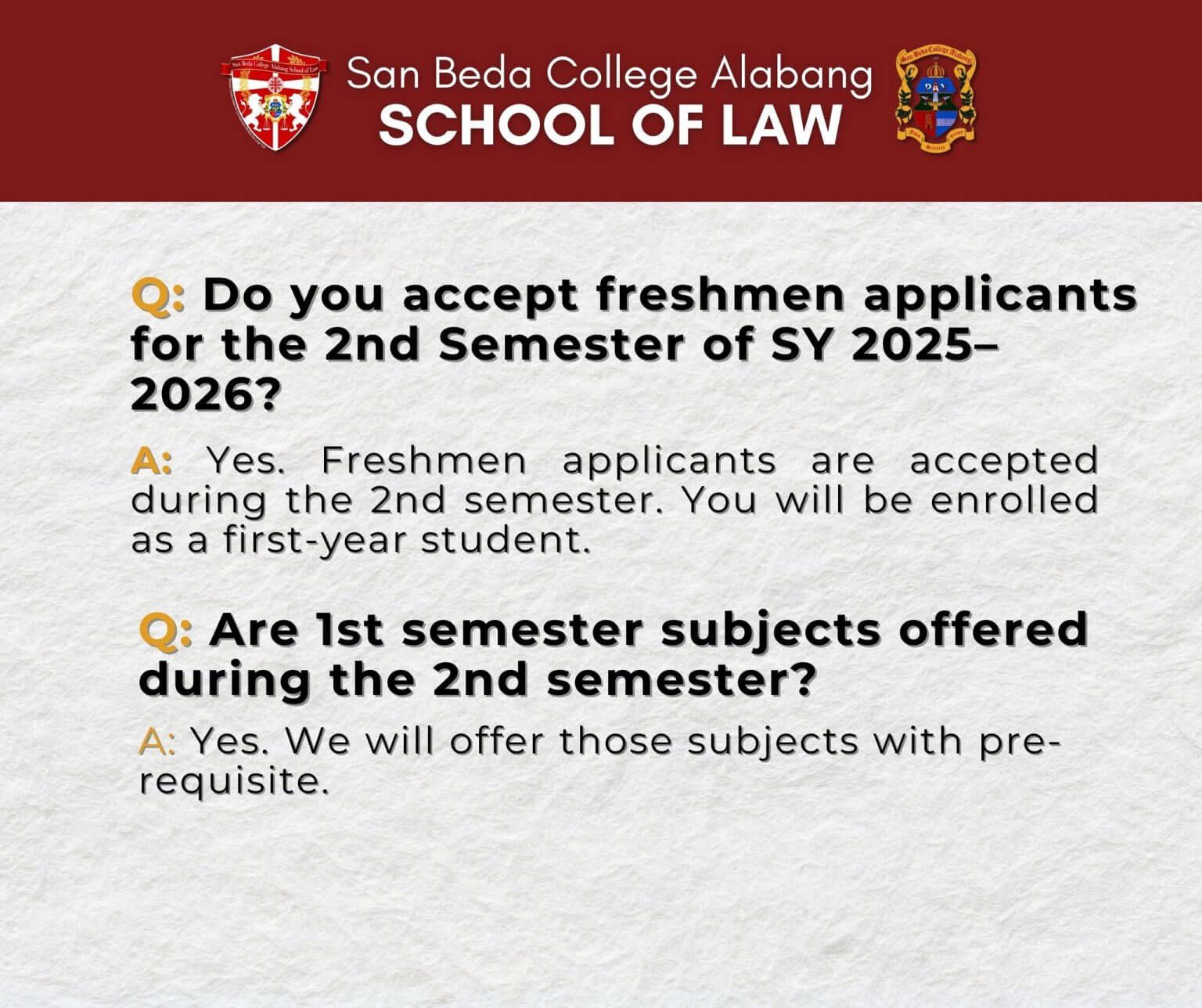 ⚖️ Ready to begin your LAW SCHOOL journey? Admissions for the 2nd ...